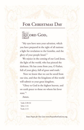 “Printable Prayers” for Christmas | THE BROOK NETWORK
